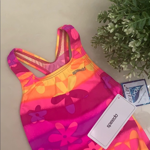 Speedo | Swim | Speedo Colorful Pink Onepiece Swim Suit 4 | Poshmark